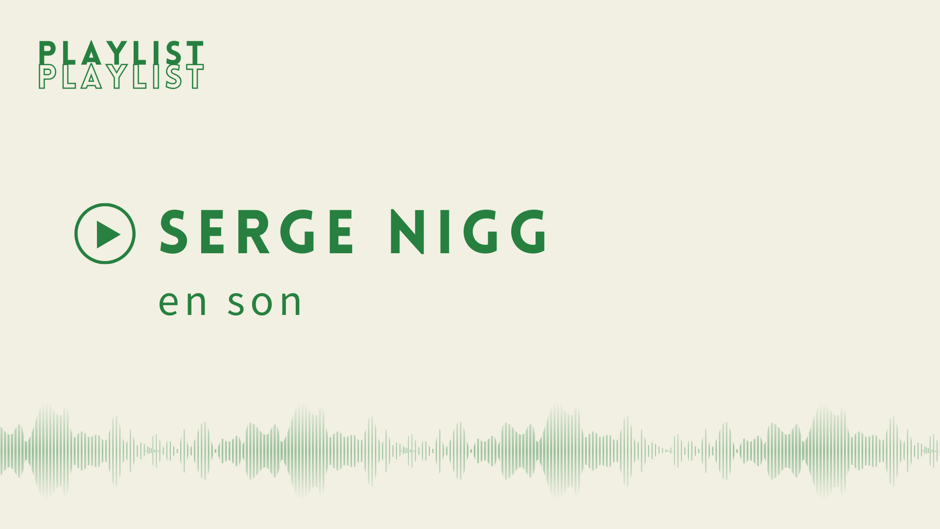Serge Nigg en son | MMC